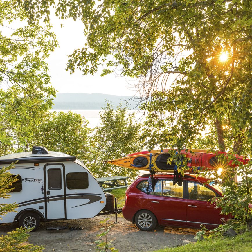 Campings et prêts-à-camper - Tourisme Bas-Saint-Laurent